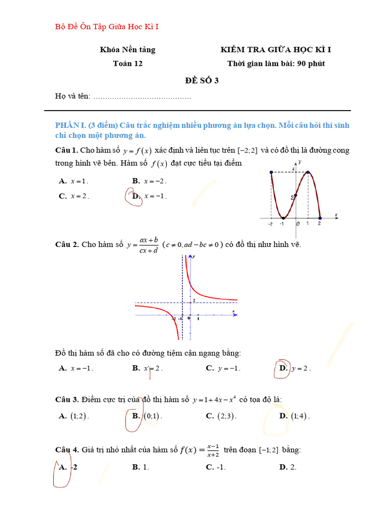 Đề gk số 3 | PDF