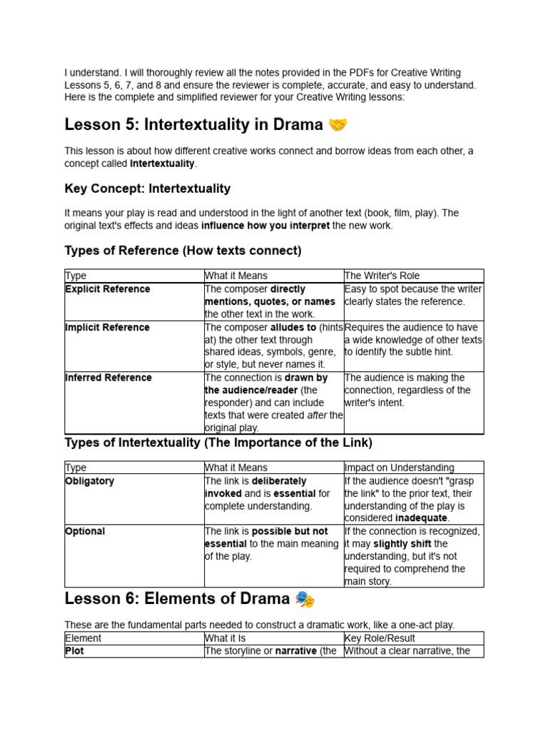 Please Look at The Notes Thoroughly | PDF | Intertextuality | Narrative