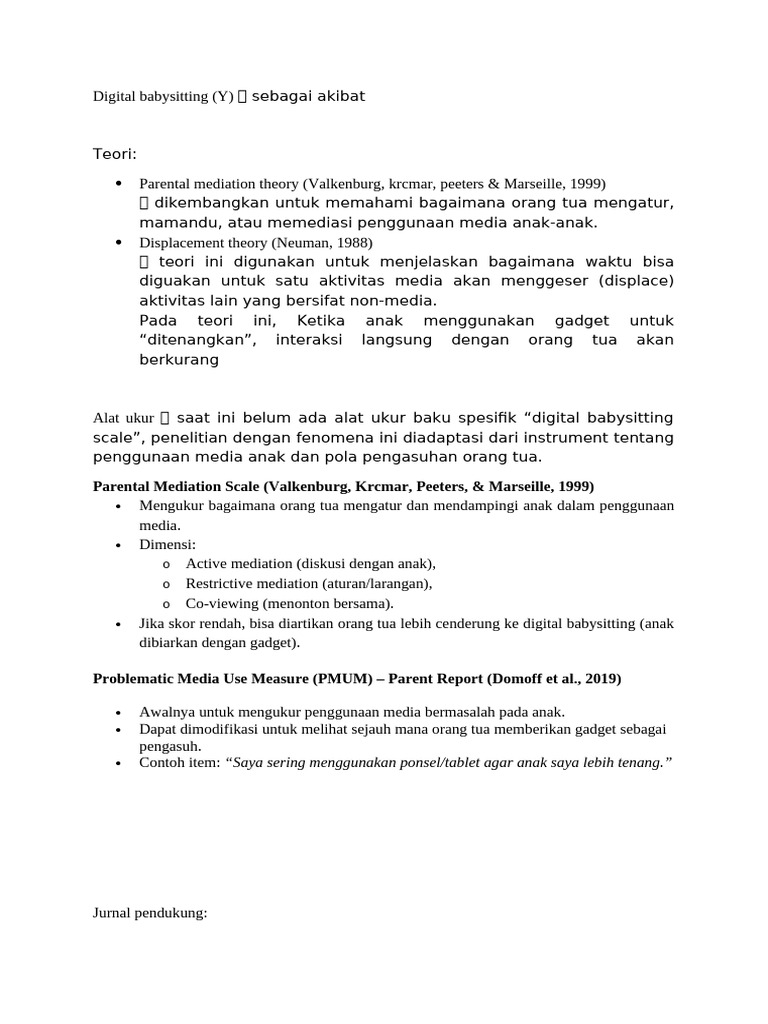 Digital babysitting rangkuman | PDF