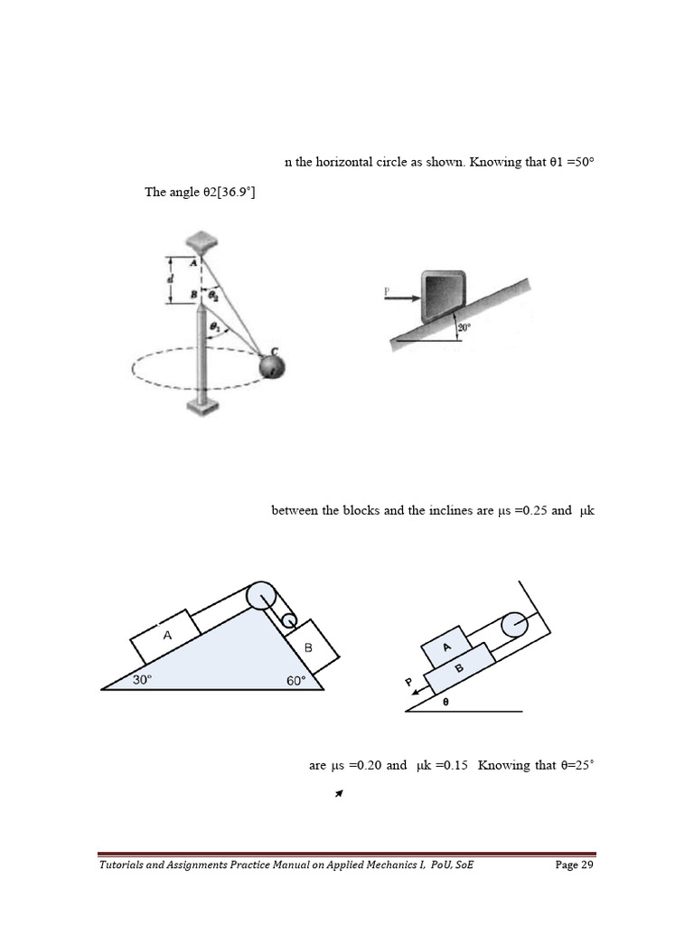 Kinetics of Particles Tutorial | PDF | Friction | Force
