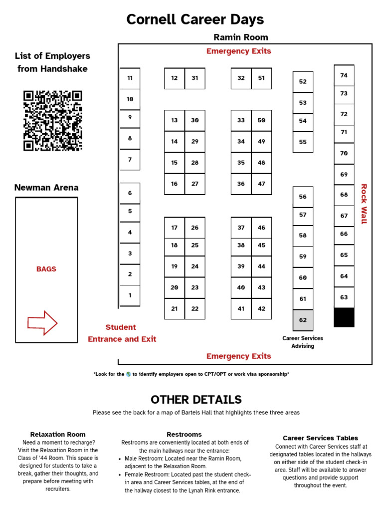 STEAM Career Fair Map | PDF