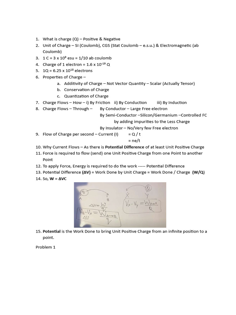 Understanding Electric Charge and Current | PDF