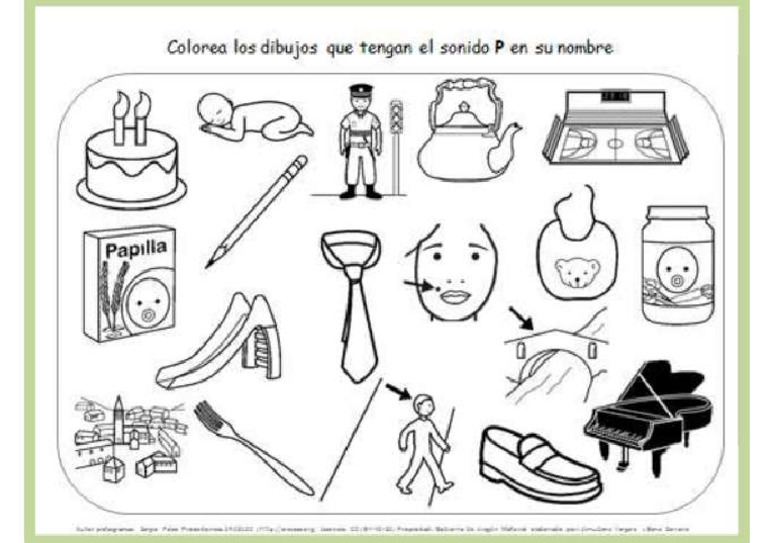 Colorear Letra P | PDF