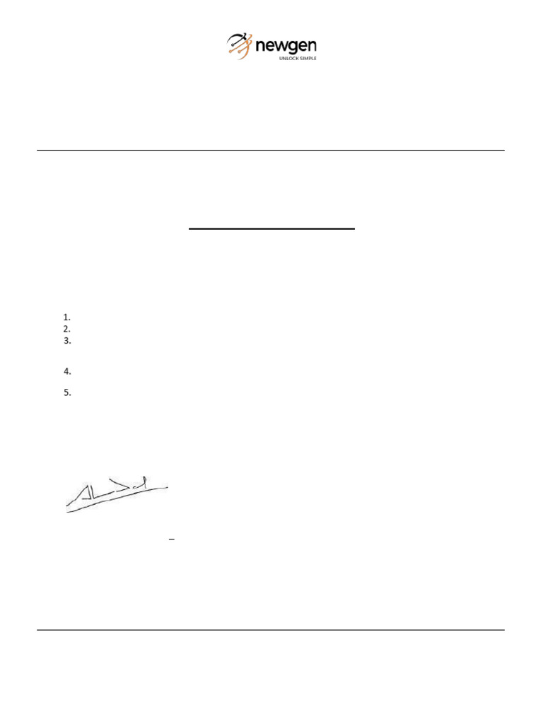 Newgen Industrial Training Offer Letter | PDF | Confidentiality | Justice