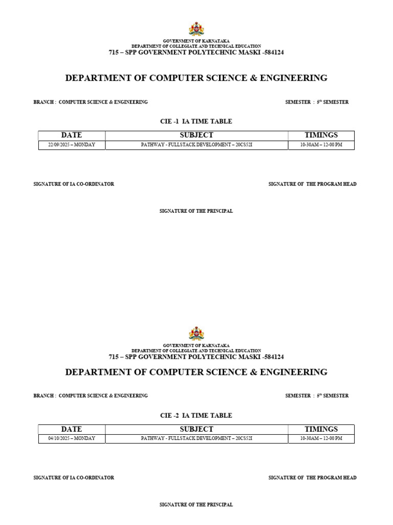 FULL STACK CIE 1 & 2 | PDF
