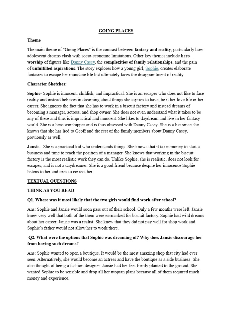 Going Places | PDF