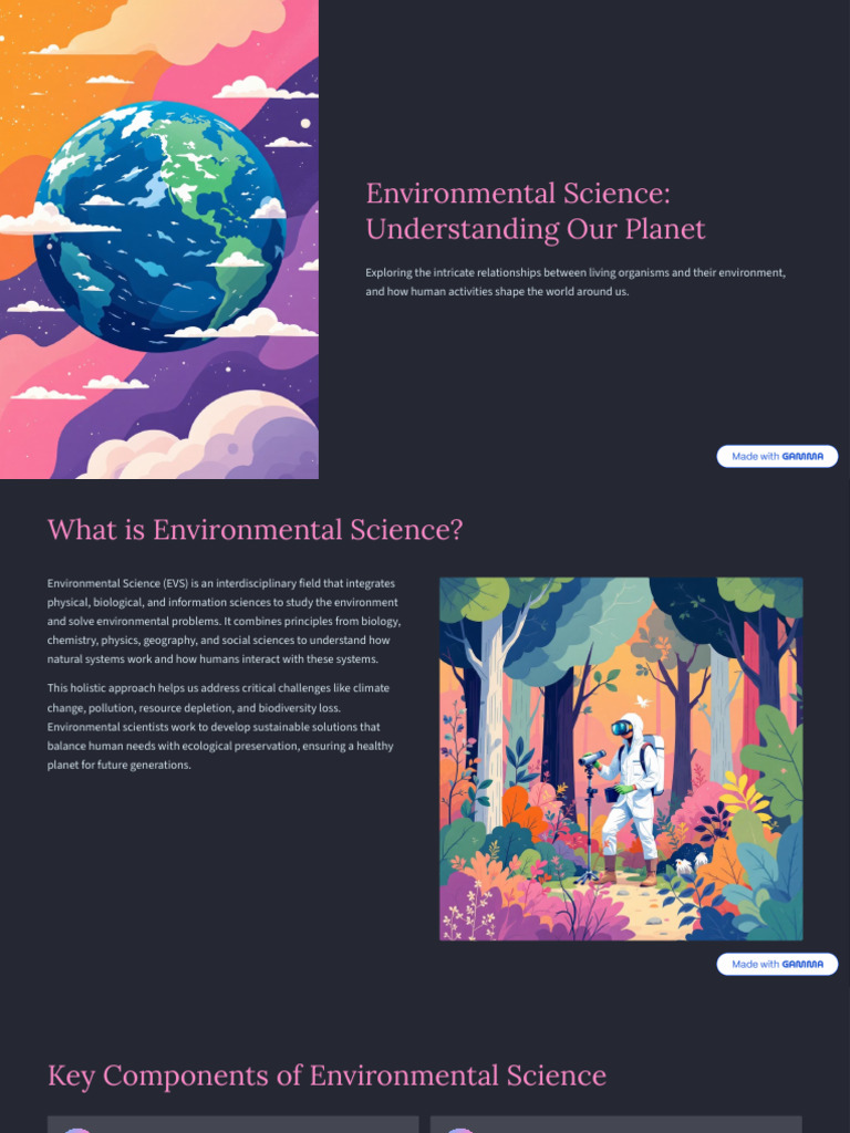 Environmental Science Understanding Our Planet | PDF | Ecosystem | Natural Environment