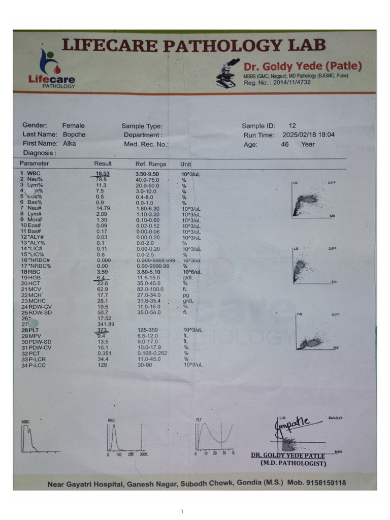 Blood Test Reports | PDF
