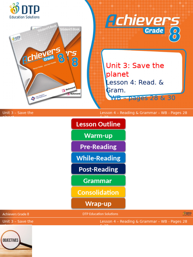 Unit 3 - Lesson 4 - WB - Reading & Grammar - PP 28 & 30 | PDF | Office Equipment | Computing