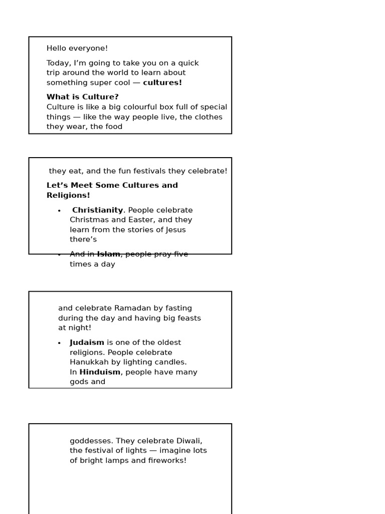 Culture Speech | PDF