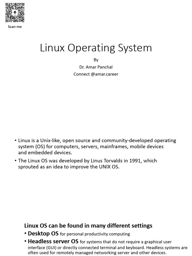 Linux Operating System[1] | PDF | Linux | Operating System
