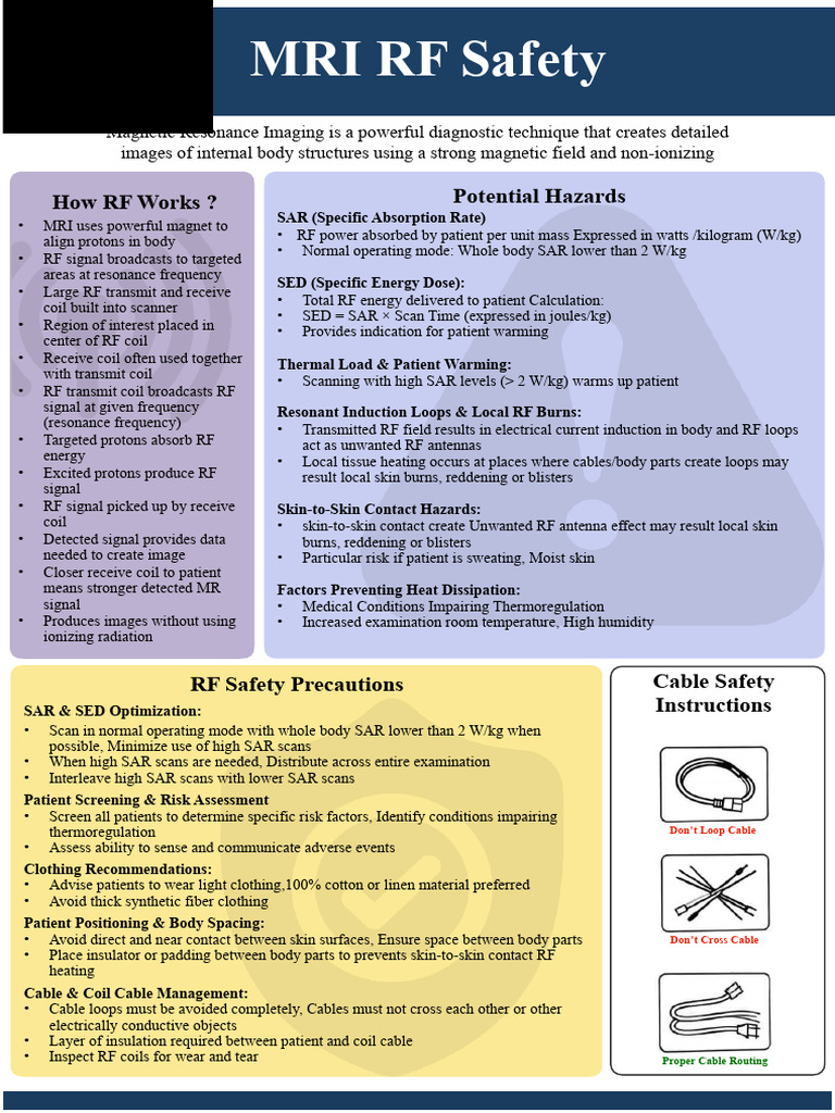 MRI RF Safety Guidelines and Precautions | PDF | Magnetic Resonance ...