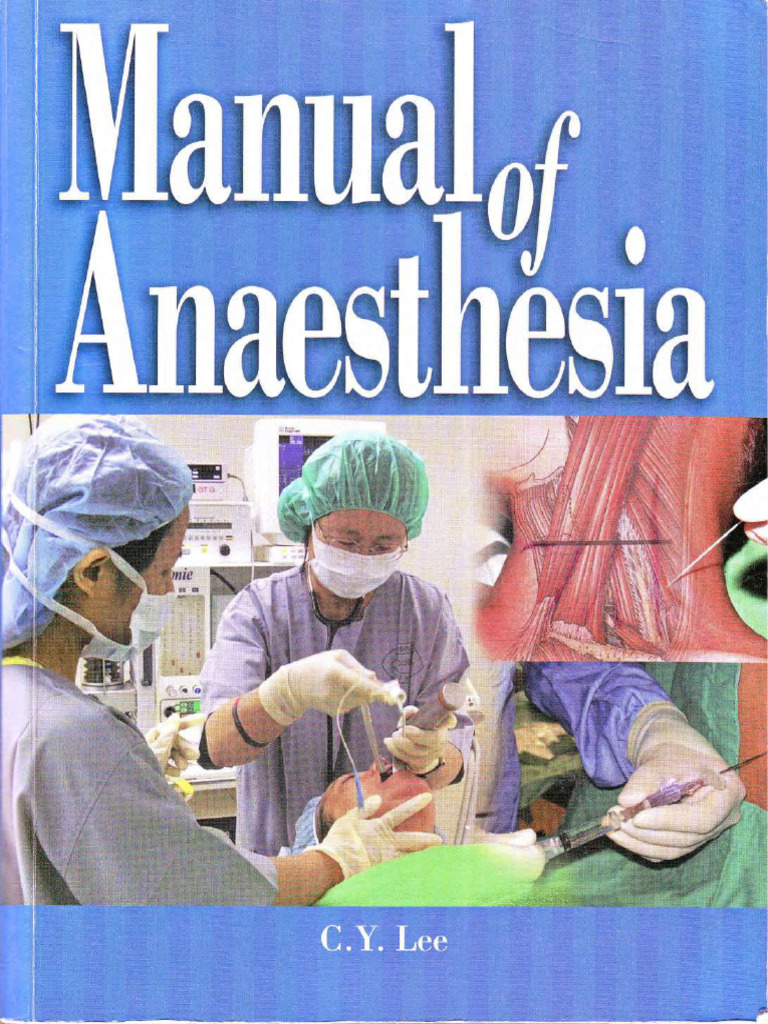 Comprehensive Anaesthesia Manual | PDF | Clinical Medicine | Medicine