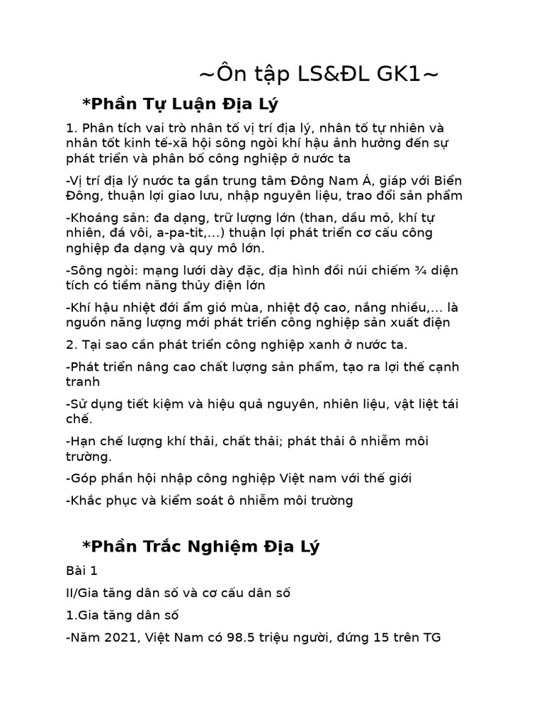Ôn tập LSDL | PDF