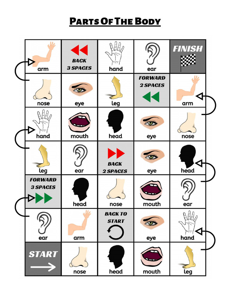 The Dice Game Parts of The Body | PDF