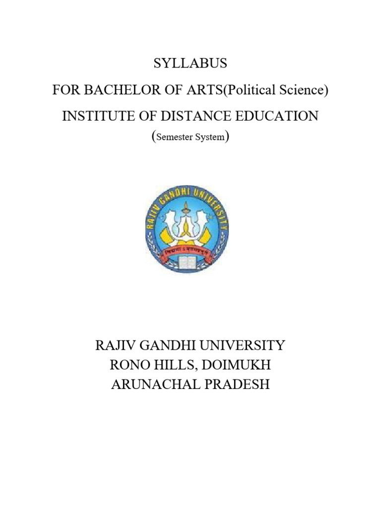 BA Political Science Syllabus Overview | PDF | Politics Of India ...