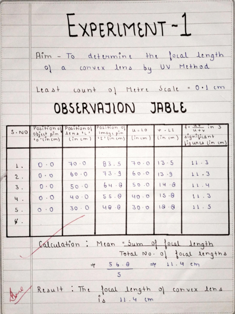 Physics Lab Manual Work | PDF