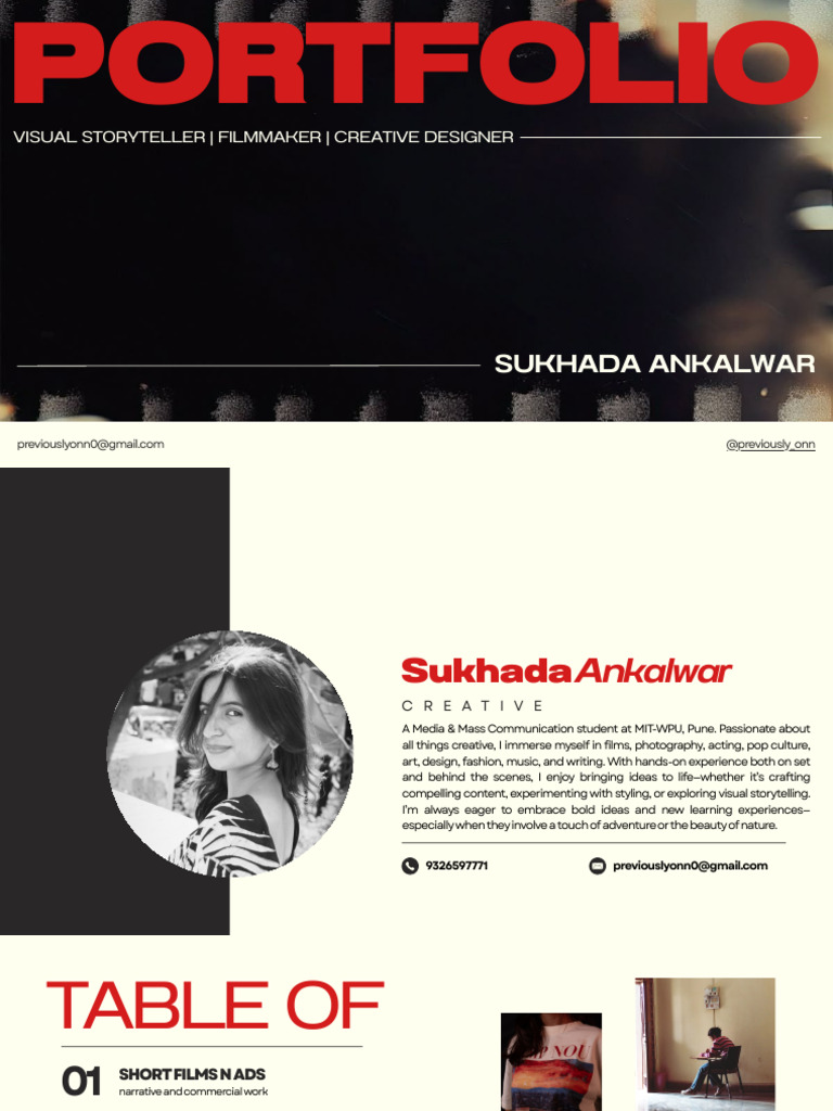 Portfolio 2025 | PDF | Cinematography | Graphic Design