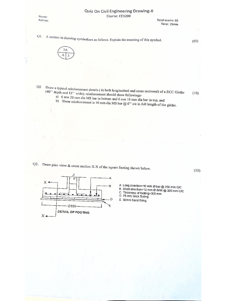 Drawing Quiz Assignment | PDF