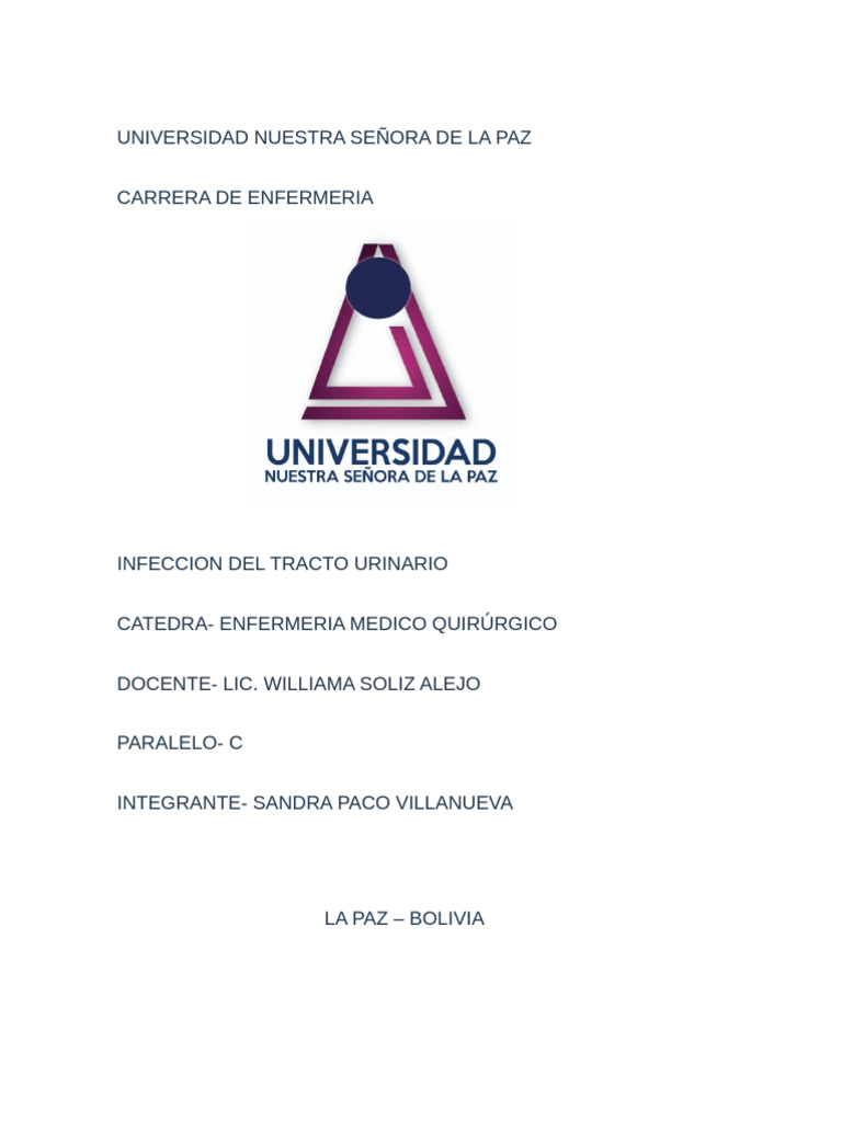 Infección del Tracto Urinario: Guía Clínica | PDF | Infección del ...
