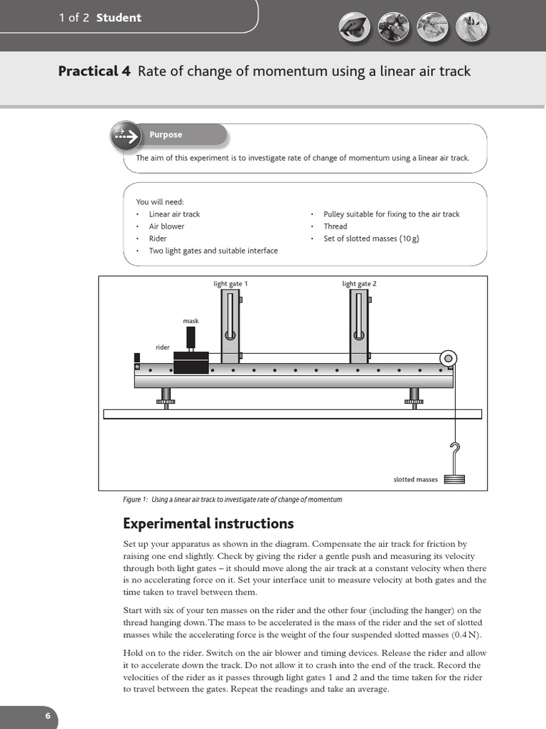 (Practical 04) Rate of Change of Momentum Using A Linear Air Track ...