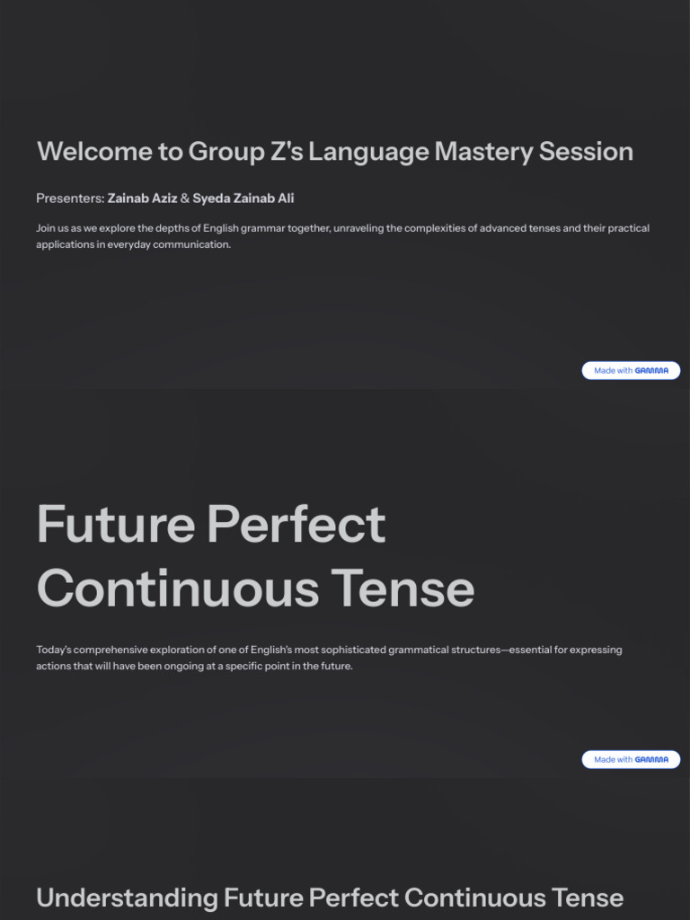 Mastering Future Perfect Continuous Tense | PDF | Perfect (Grammar ...