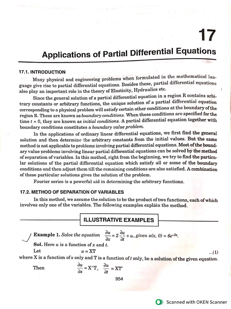 Application of PDE N Application of LS | PDF