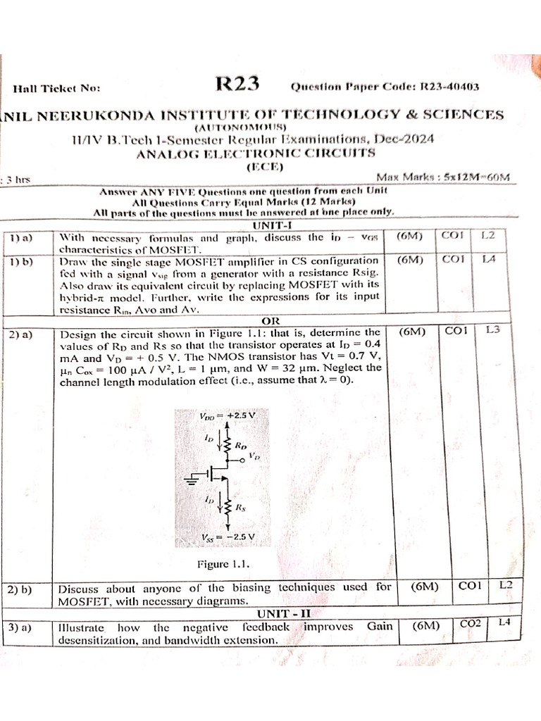R23 Question Papers | PDF