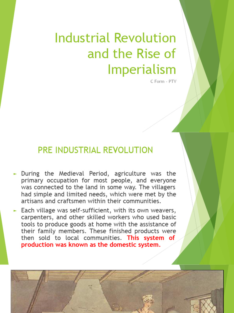 C Form -Industrial Revolution and the Rise of Imperialism.pptx | PDF ...