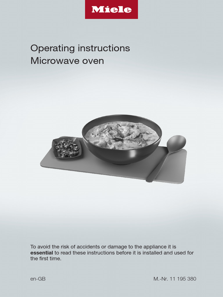 Miele Microwave | PDF | Mains Electricity | Waste