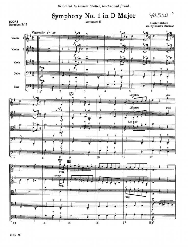 Symphony No. 1 Score | PDF
