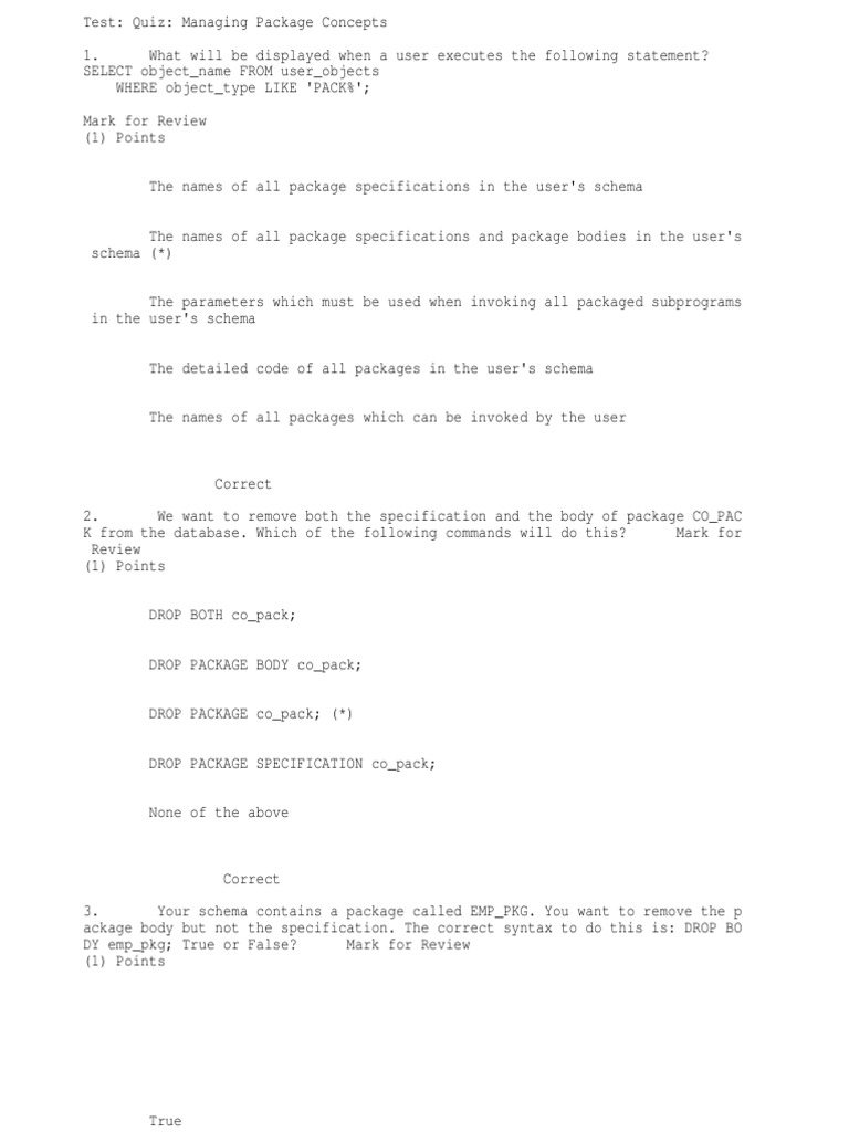 Managing Package Concepts | PDF | Subroutine | Software Development