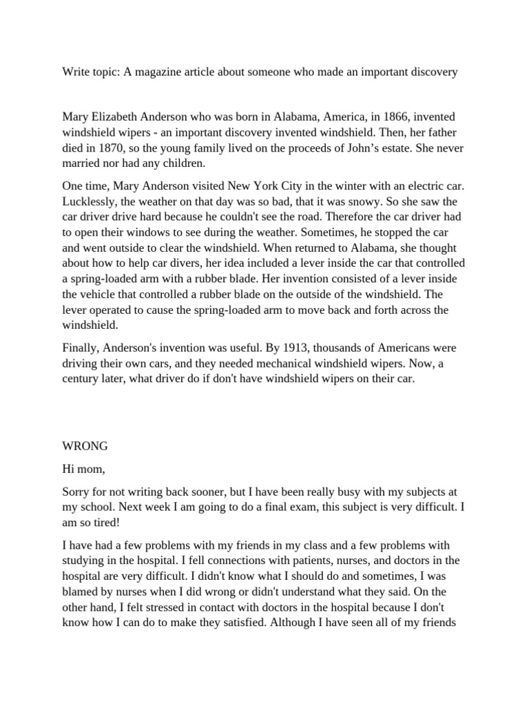 Write Topic | PDF