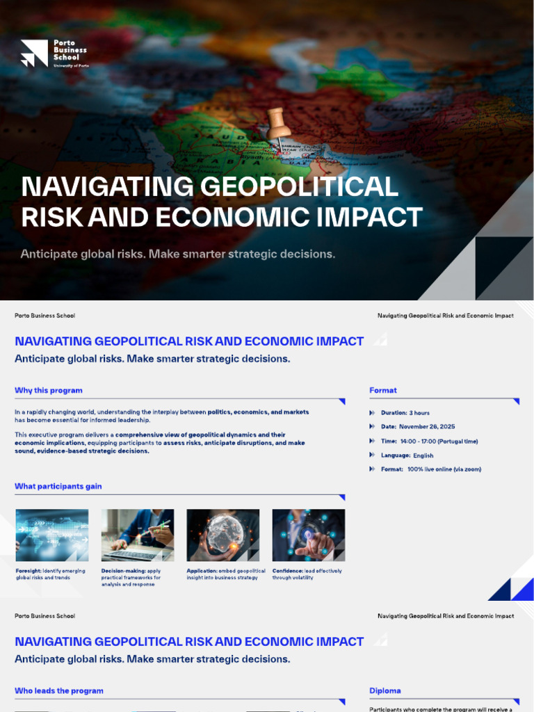 Navigating Geopolitical Risk Economic Impact | PDF | Risk | Geopolitics