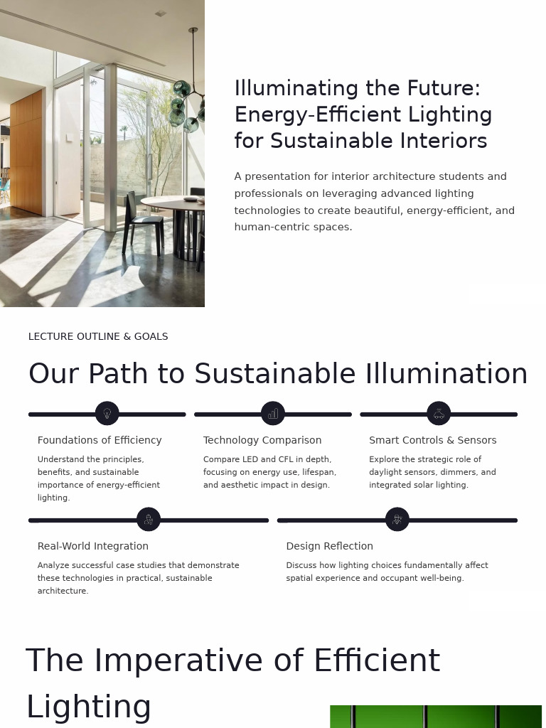 Energy Efficient Lighting For Sustainable Interiors | PDF | Lighting ...