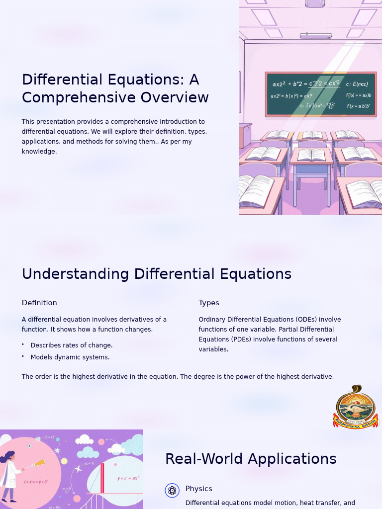 Comprehensive Guide to Differential Equations | PDF | Differential ...
