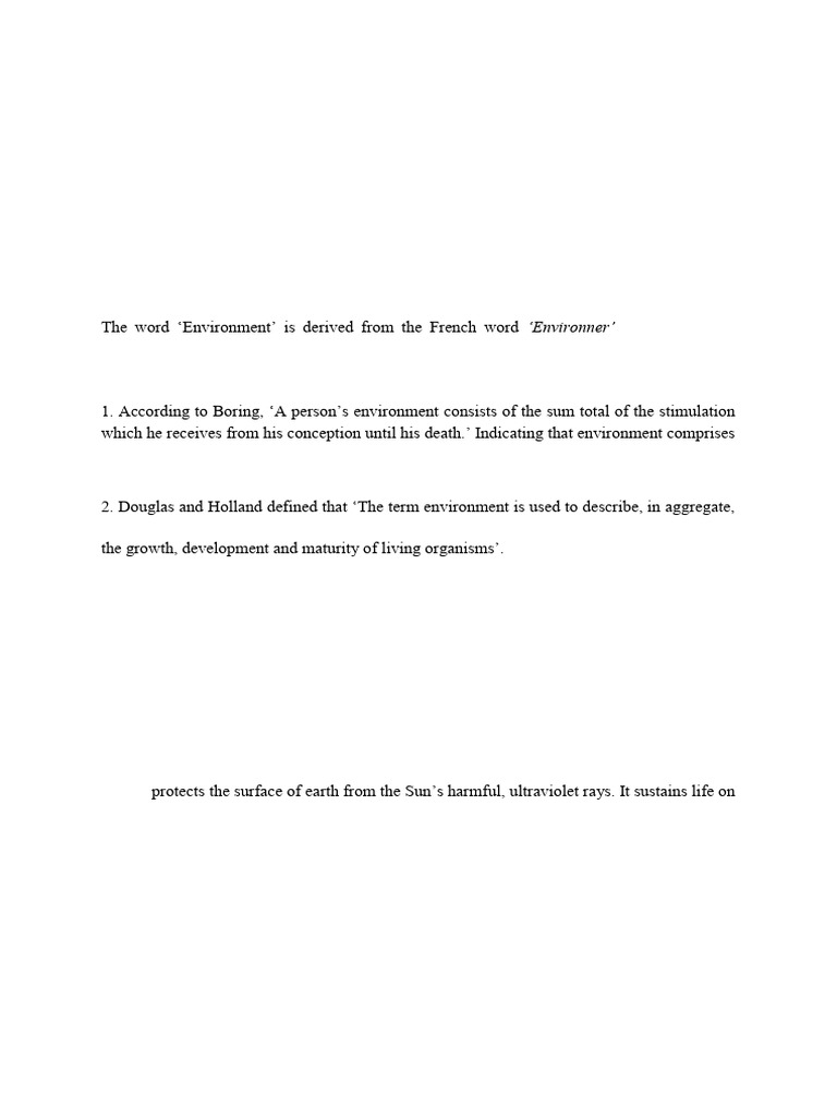 Introduction to Environmental Studies | PDF | Sustainability | Natural ...