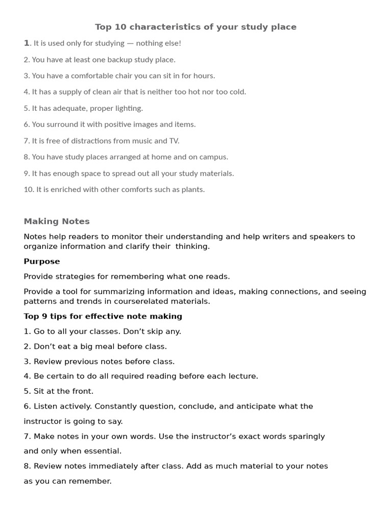 Making Notes | PDF