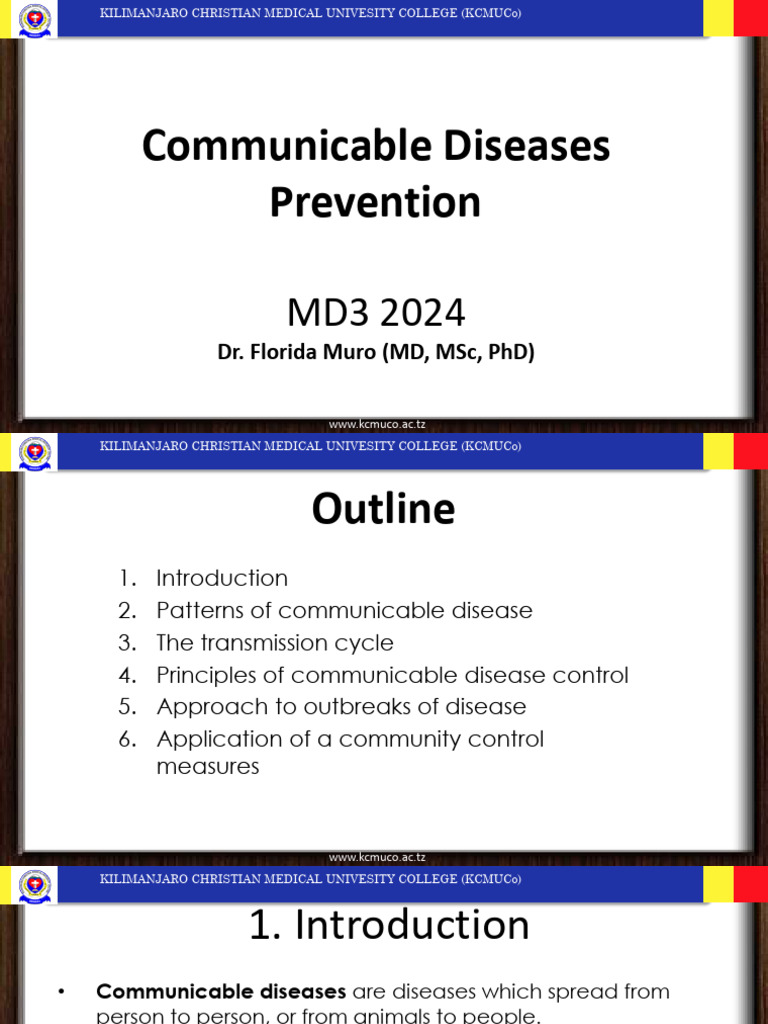 Communicable Diseases Control Guide | PDF | Infection | Epidemics