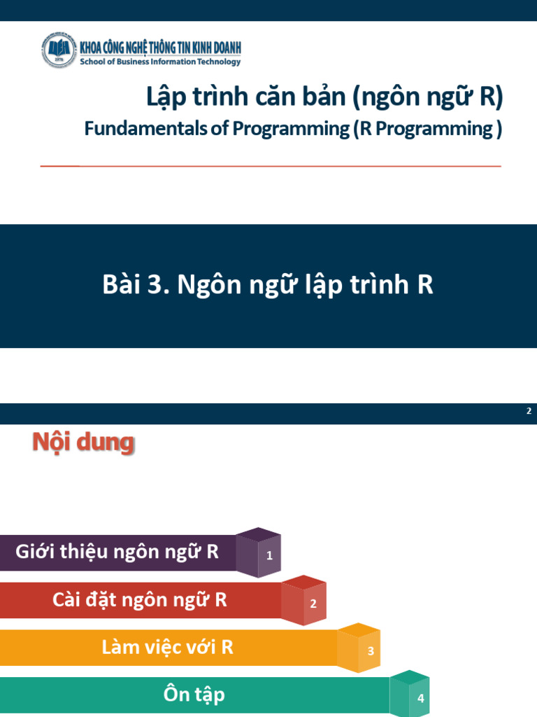 Bai_03_Ngon Ngu Lap Trinh R | PDF