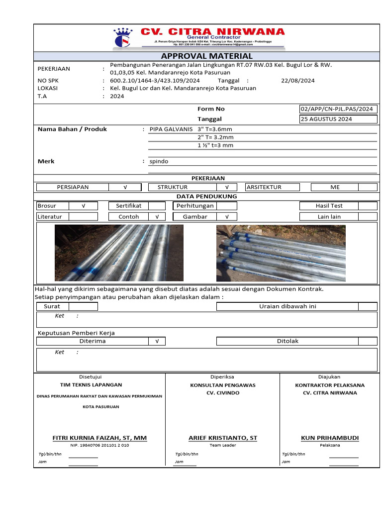 Approval Material | PDF