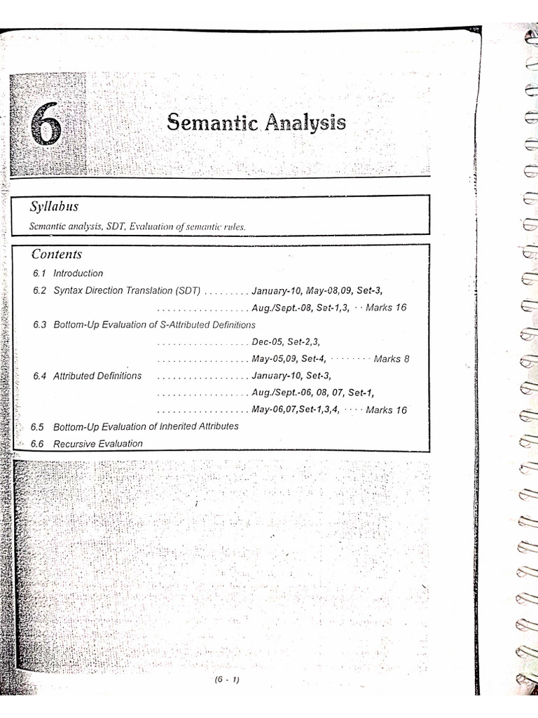 Semantic Analysis | PDF