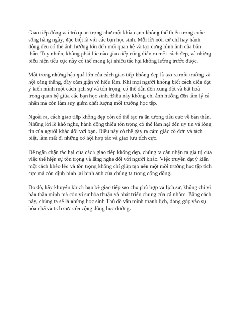 Giao Tiếp Đóng Vai Trò Quan Trọng Như Một Khía Cạnh Không Thể Thiếu ...