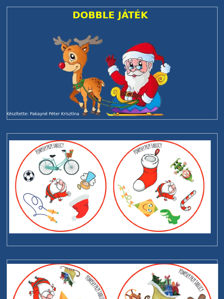 Dobble Mikulás, Karácsony Én | PDF