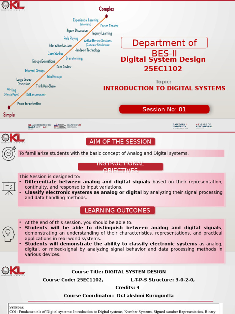 Introduction to Digital Systems | PDF | Digital Electronics | Digital ...