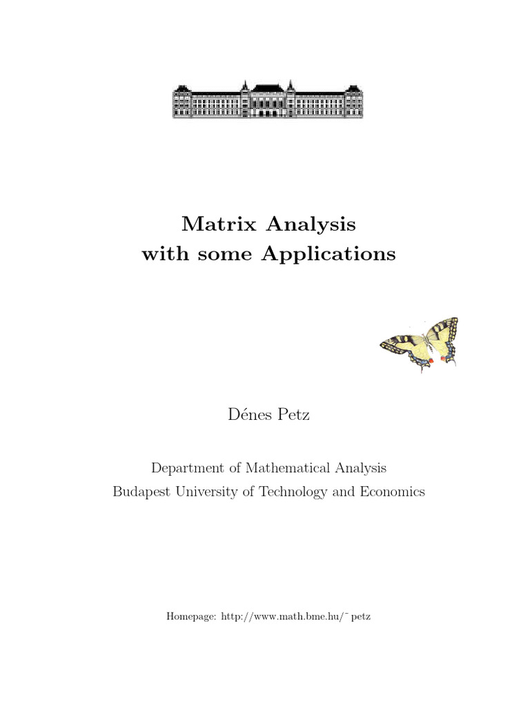matbme | PDF | Eigenvalues And Eigenvectors | Linear Map
