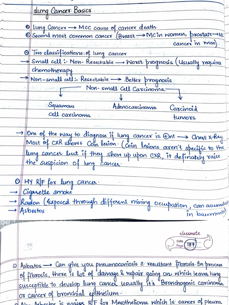 Lung Cancer Basics and Small Cell Lung Cancer | PDF