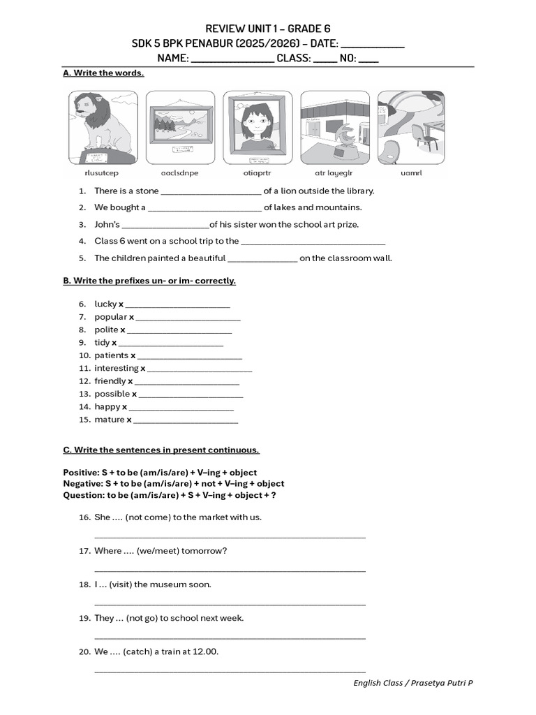 Review Unit 1 k6 Jawaban Scola 250805 070640 | PDF | Chess Theory | Chess