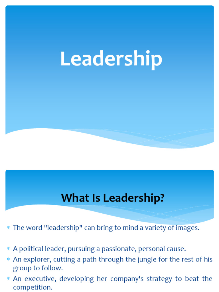 5 Common Leadership | PDF