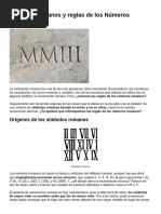 Números romanos: siglos y años | PDF | Matemáticas